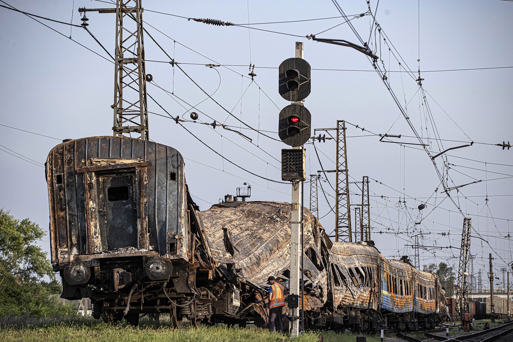Rescue Operations End In Chaplyne Following Deadly Russian Train Strike